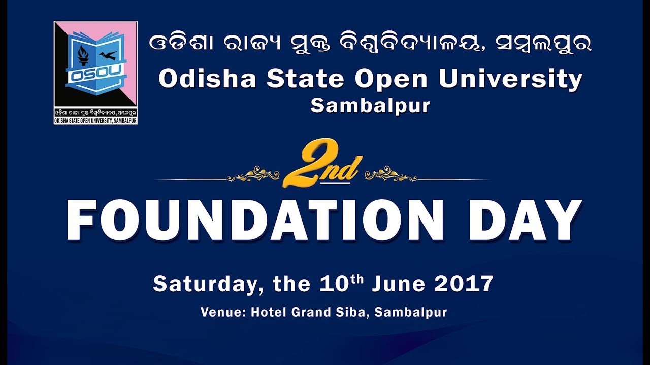 2nd FOUNDATION DAY (OSOU) Full Video - YouTube