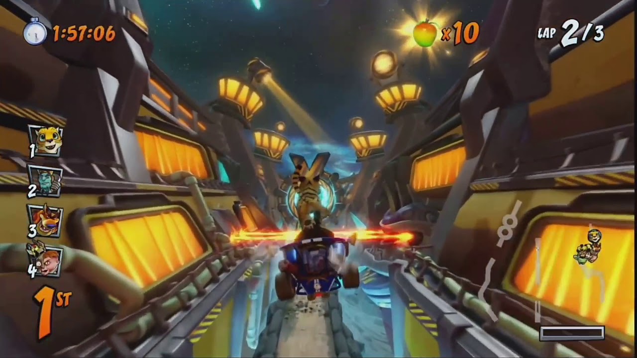 Crash Team Racing Nitro Fueled: Hyper Spaceway gameplay - YouTube