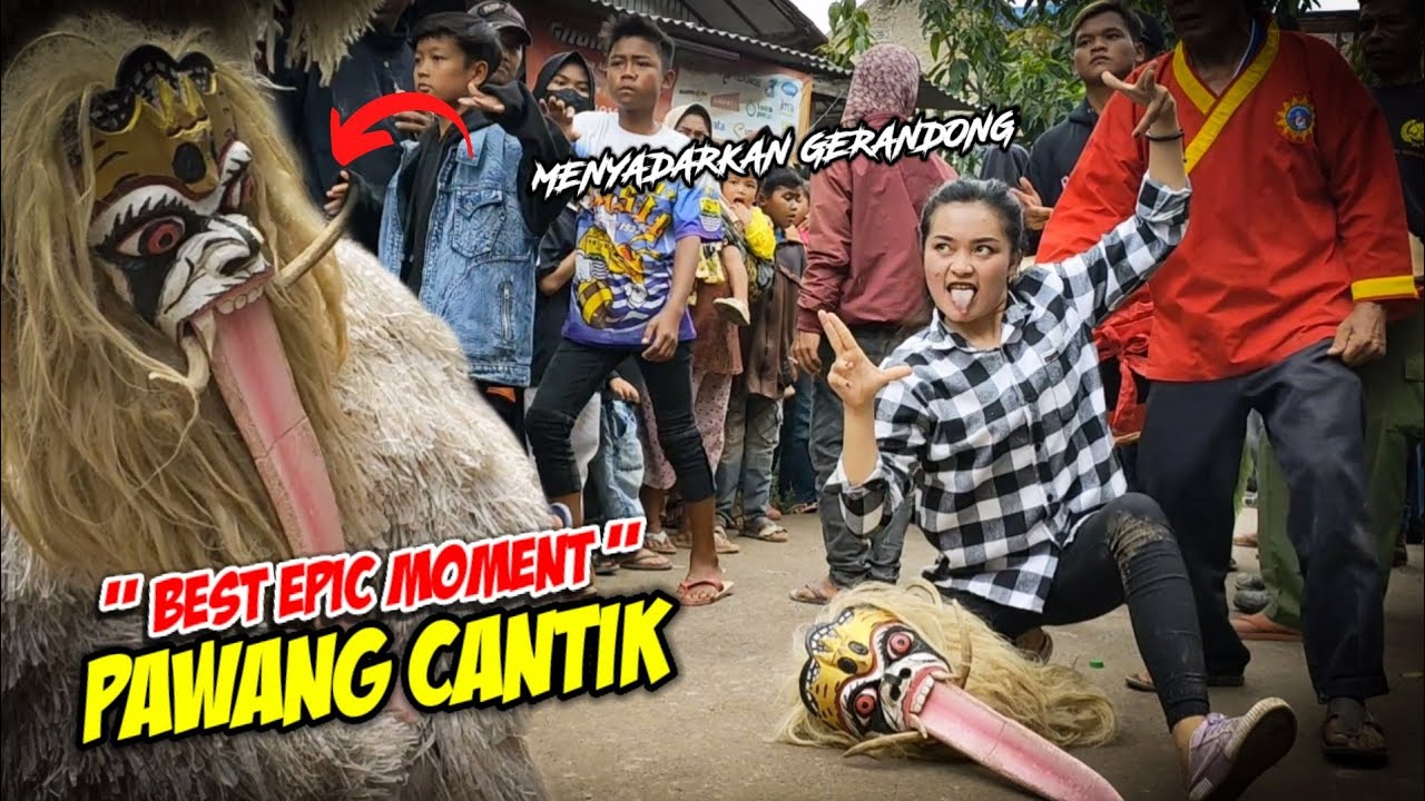PAWANG CANTIK MENYADARKAN GERANDONG PUTIH KUDA LUMPING PGP (PUTRA GALUH ...