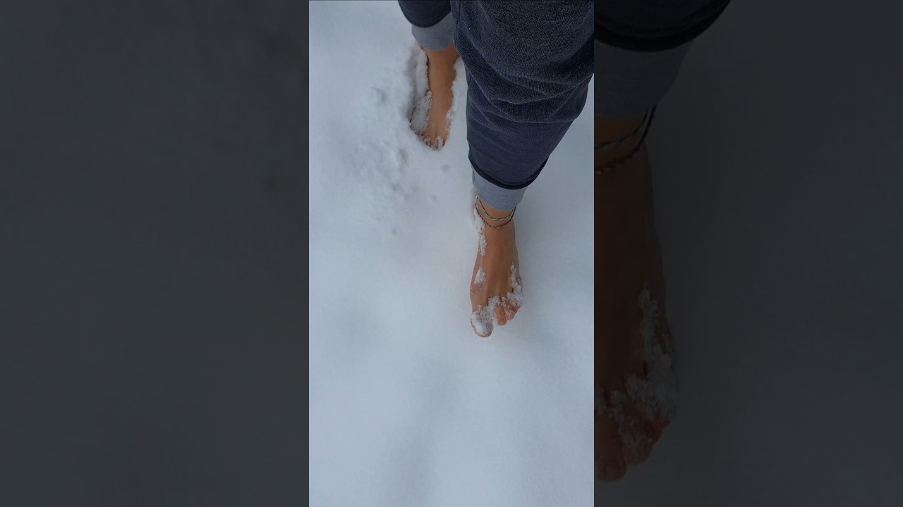 Frosty Footsteps [ASMR]: A Winter Barefoot Walk #asmr #barefoot #nature ...