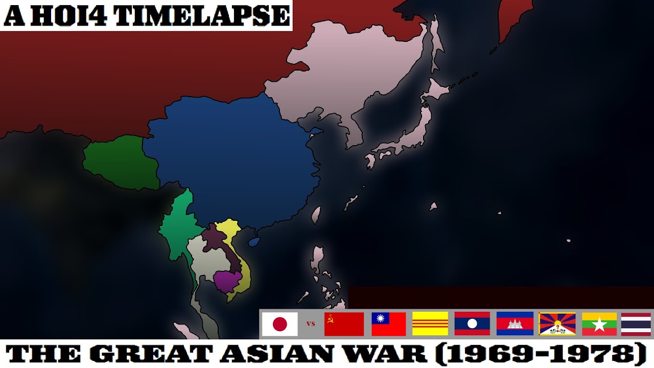 THE GREAT ASIAN WAR (1969-78) | A HOI4 Timelapse - YouTube