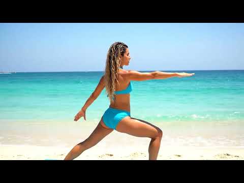 SUPER SEXY TURKISH GIRL DOING BEACH YOGA #yoga #bikini #beach #woman #gym