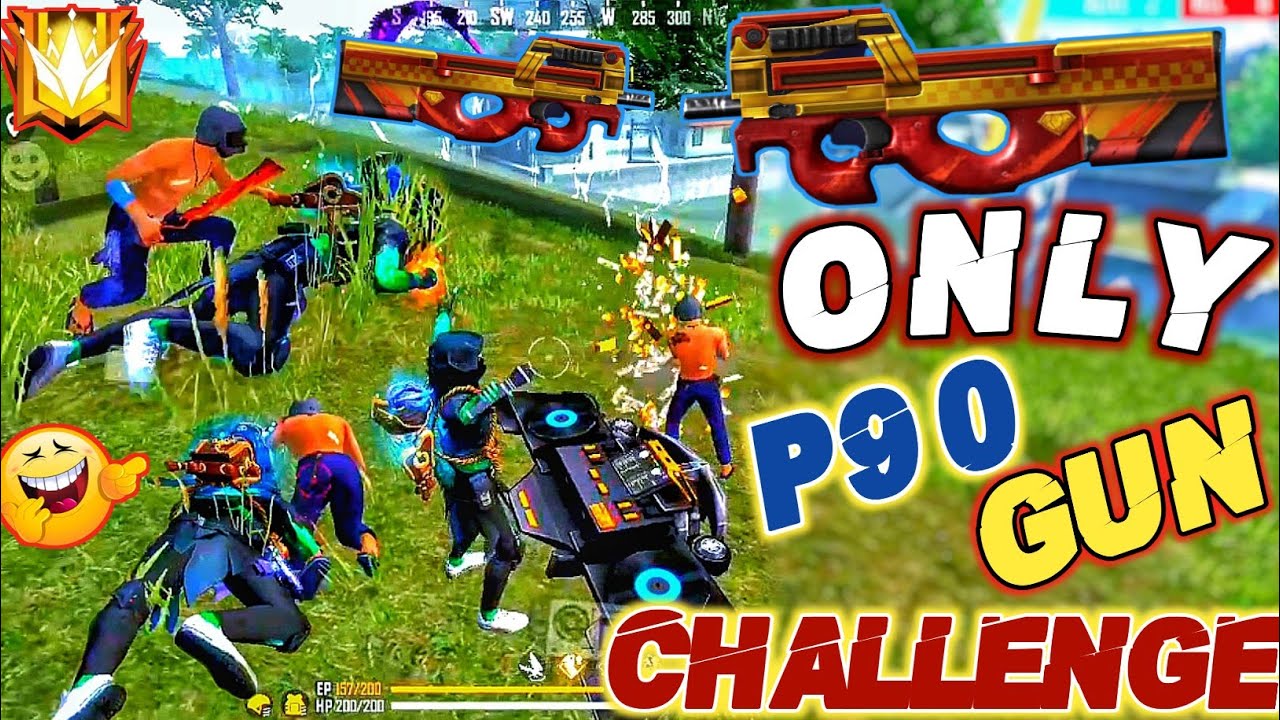 Only P90 Gun Challenge In Free Fire / P90 Challenge / BCR Bro Gaming ...