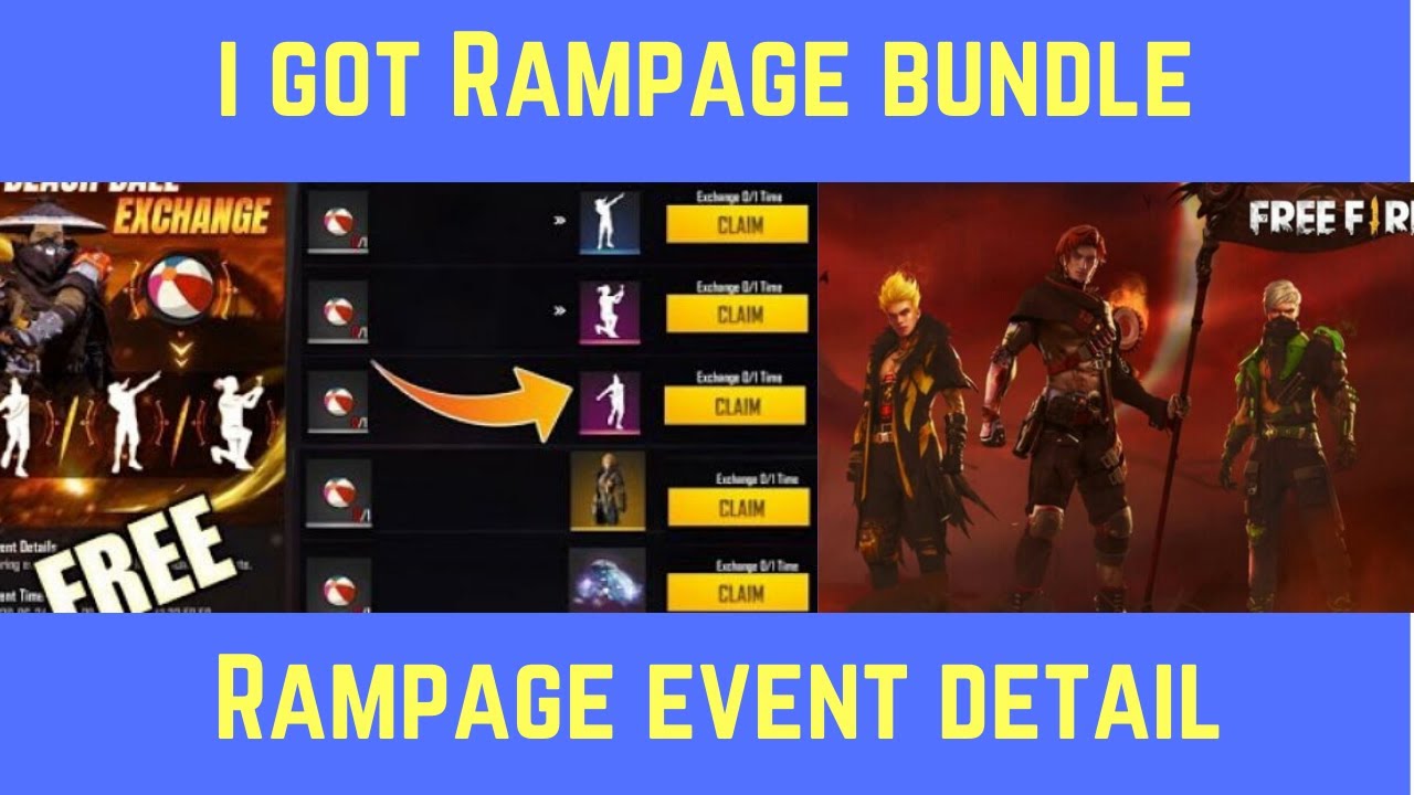 NEW RAMPAGE EVENT IN FREE FIRE || HOW TO COMPLETE RAMPAGE UPRISING ...