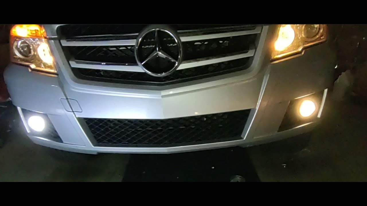 2011 Mercedes GLK X204 LED driving light conversion with luminosity ...