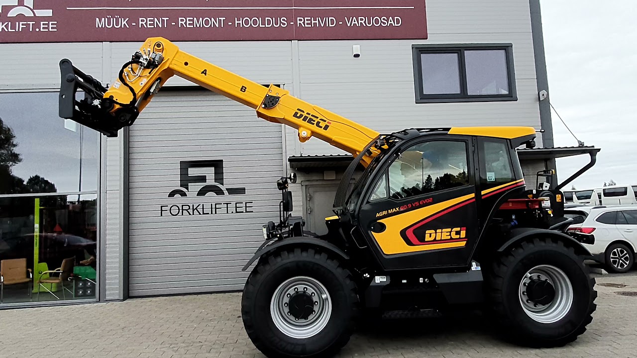 Dieci Agri Max 60.9 VS EVO2 GD- forklift.ee - YouTube