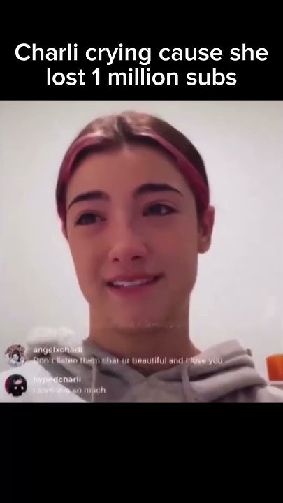 Charli Crying Because She Lost 1 Million Followers 💀 Youtube