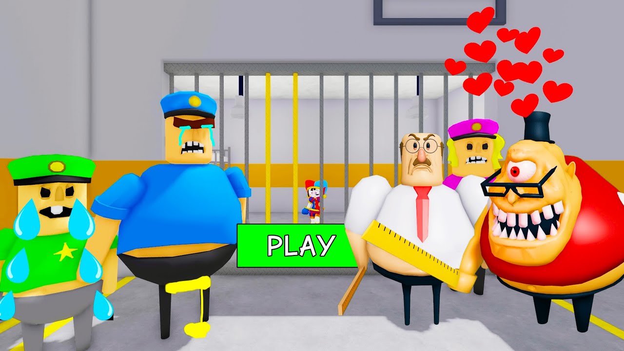Police Family Escape MR.STINKY VS SCARY TEACHER SCARY OBBY Full ...