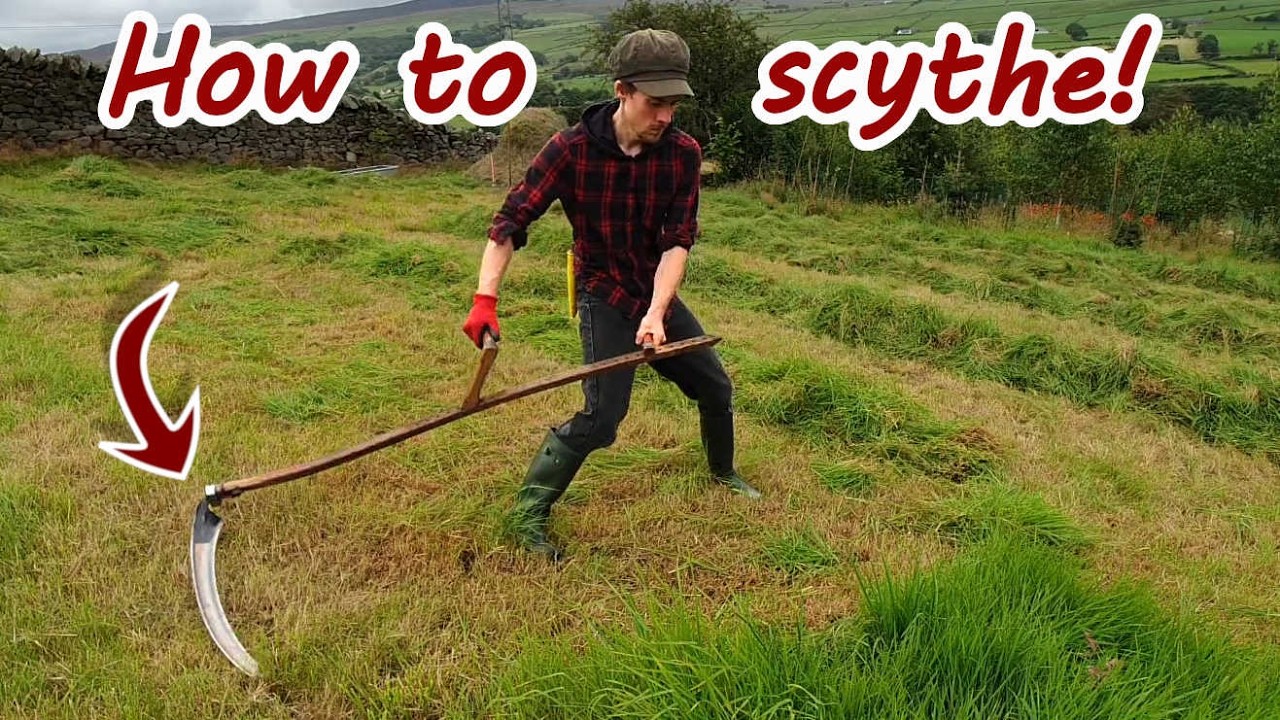 Scythe Mowing Technique - Learn to Scythe - YouTube
