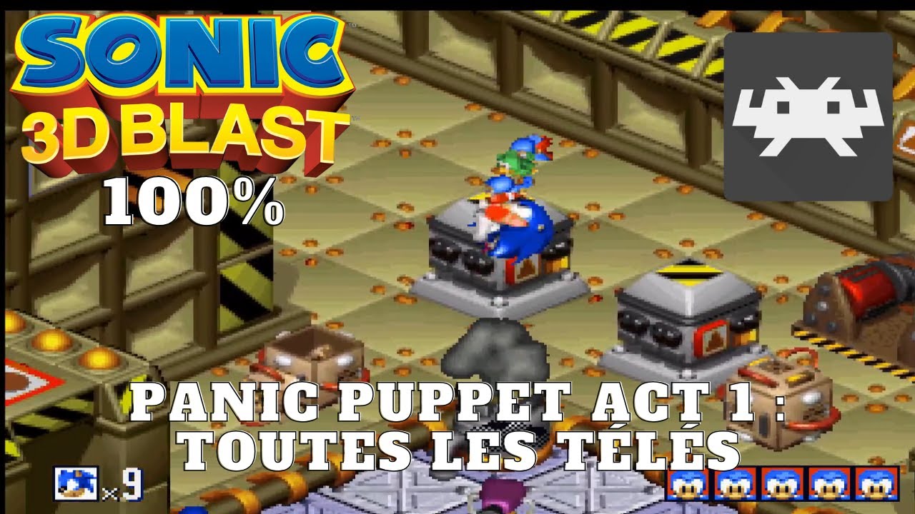 Sonic 3D Blast 100% - Panic Puppet Act 1 : Screen Smasher (All Retro ...