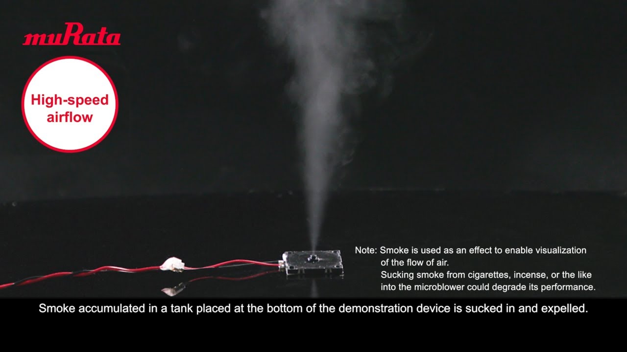 Microblower High-speed airflow: Visualizing the flow of air - YouTube