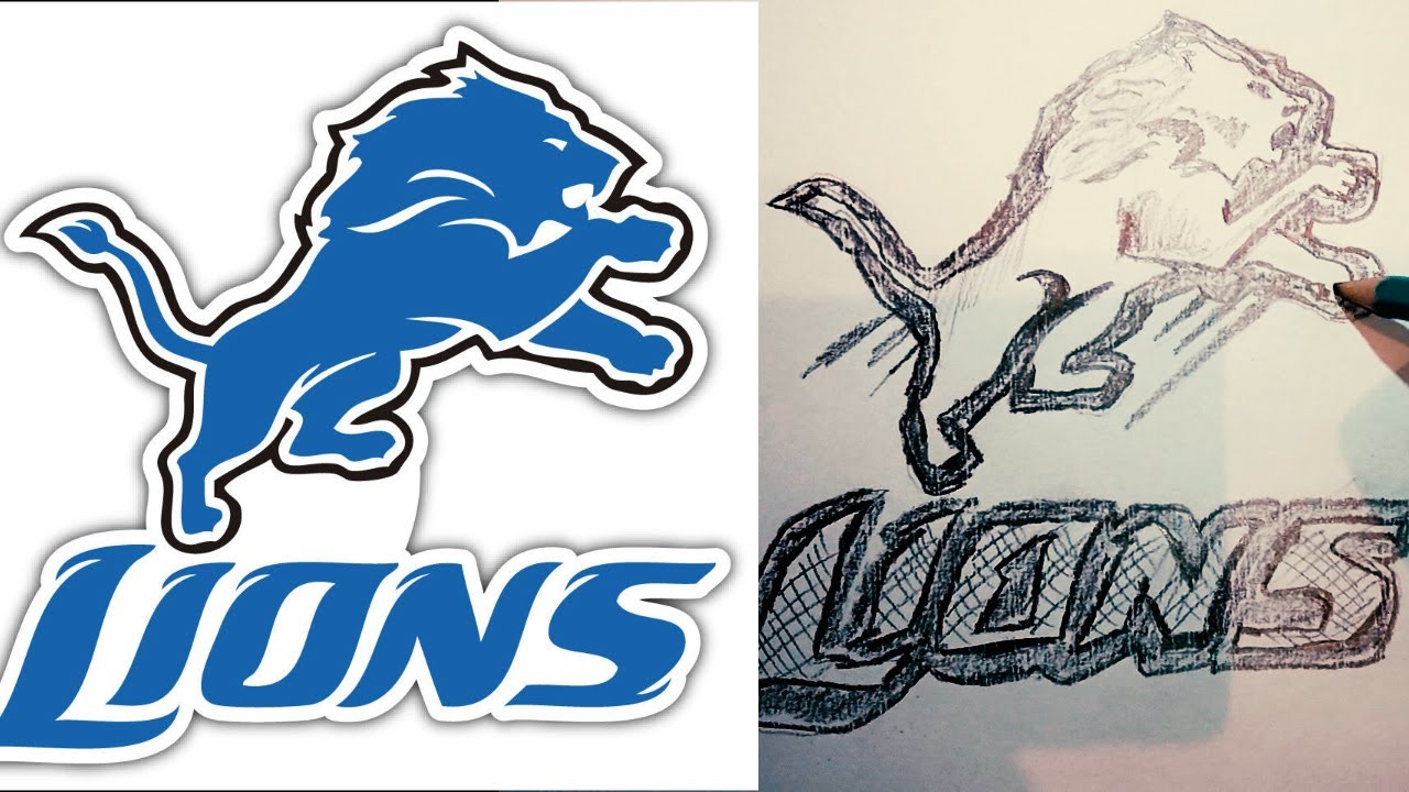 Pencil drawing. Detroit lions - YouTube