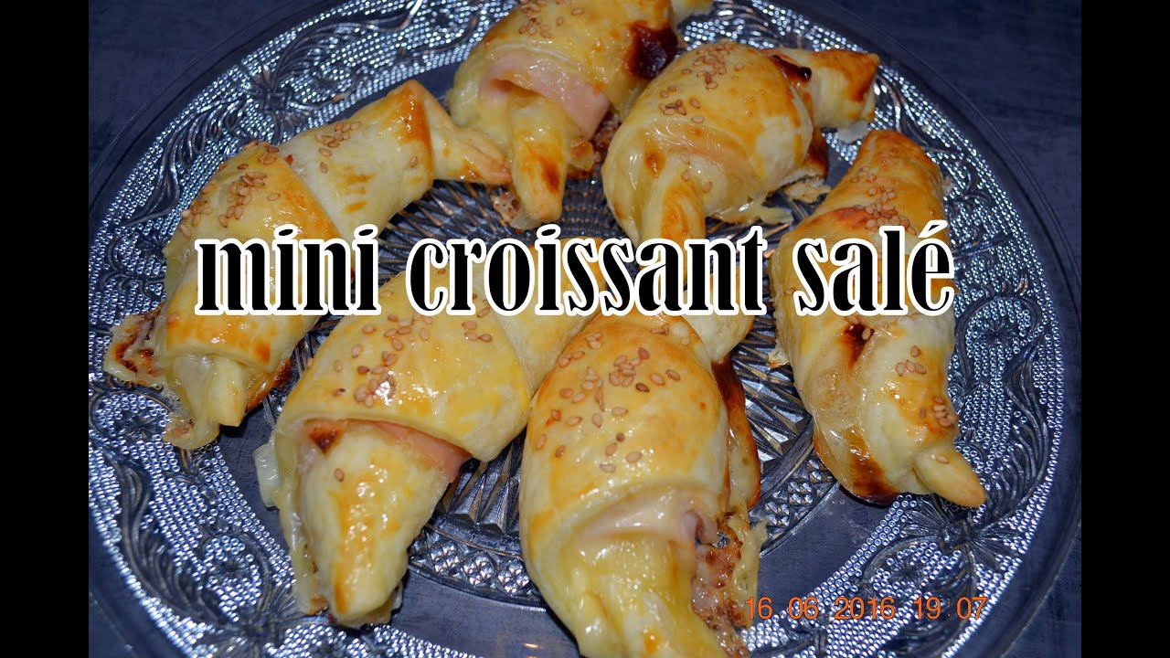 Mini croissant salé - YouTube