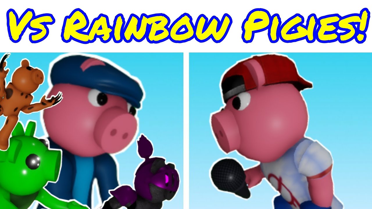 FNF Vs Rainbow Pigies Mod Showcase! / Roblox Piggy Animation Mod - YouTube