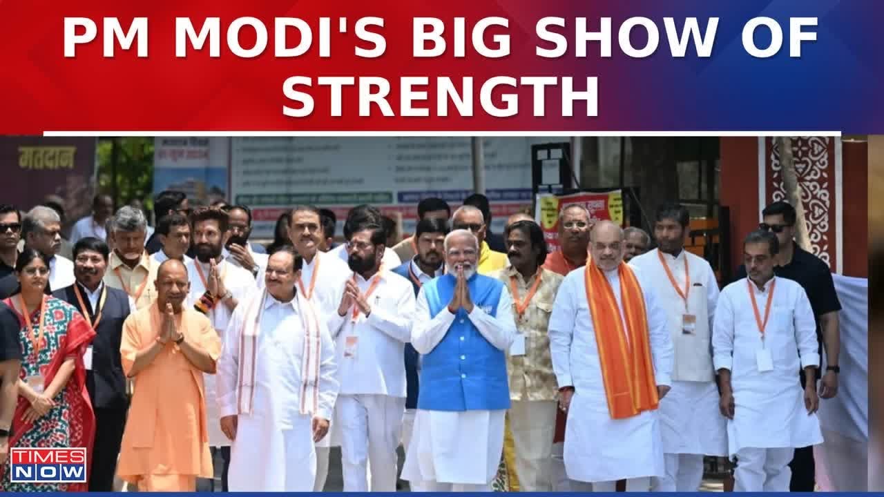 Prime Minister Narendra Modi's Massive Show Of Strength In Varanasi ...