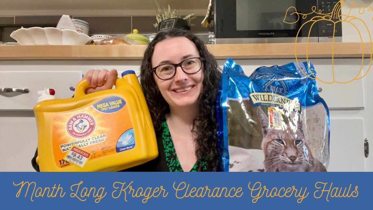 HUGE Kroger Grocery Clearance Hauls | Monthly Grocery Clearance Haul ...