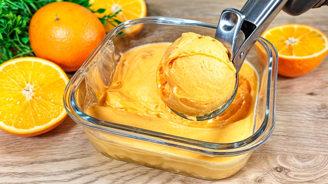Orangeneis! Blitzschnelles Rezept mit wenigen Zutaten! In nur 5 Minuten ...