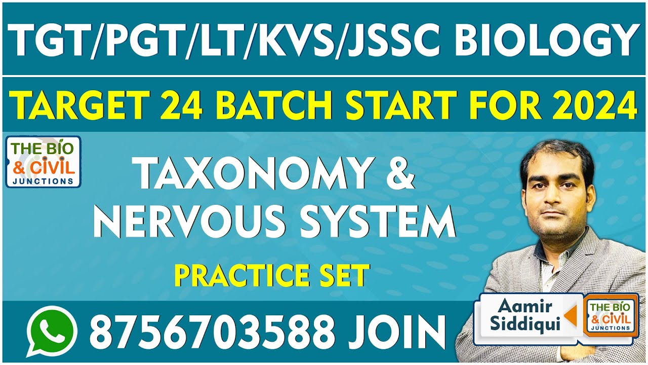 #TGT_PGT_DSSSB_LT_GIC_KVS_NVS_JSSC_CG_MP_BIO | #Taxonomy_Nervous_System ...