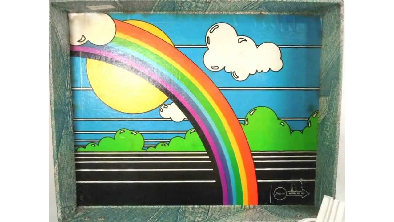 Retro Vintage IMPERIAL USA #100 DENIM RAINBOW Phonograph TURNTABLE ...