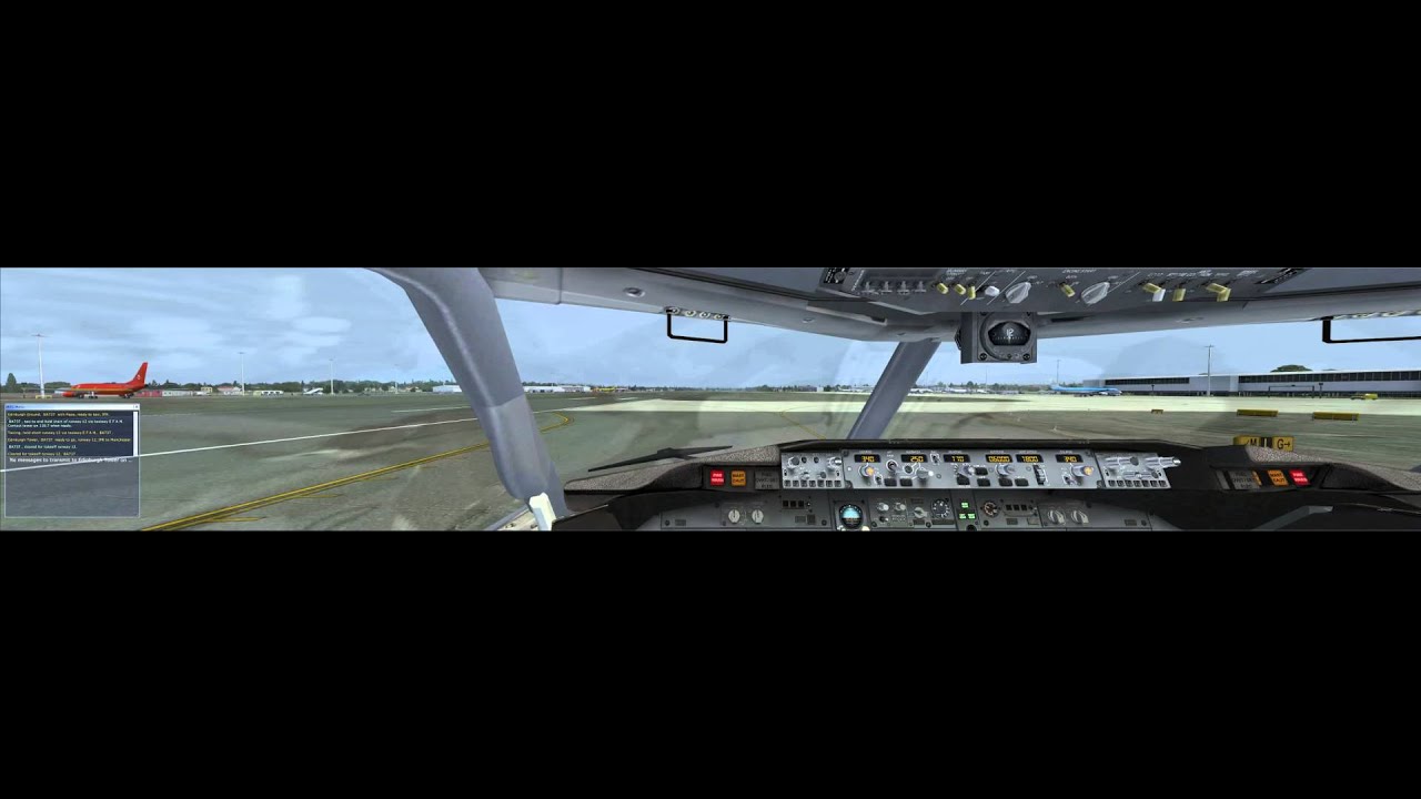 Triple Monitor TEST for MS Flight Sim X - YouTube