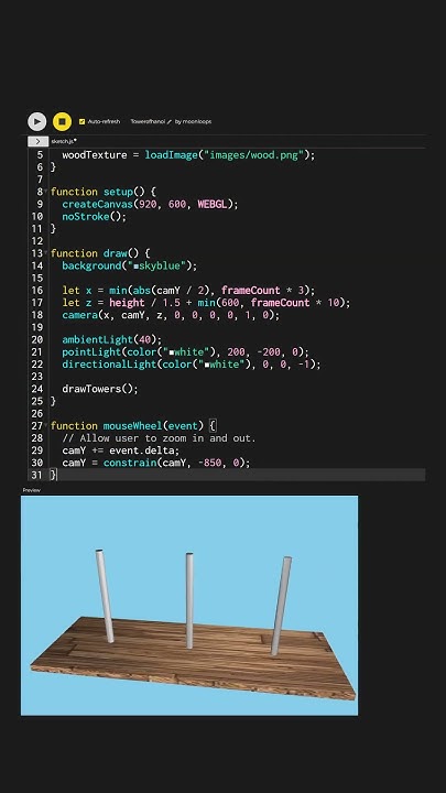 How to code Tower of Hanoi (Pt 4): #p5js #javascript #coding #learncoding #gamedev - YouTube
