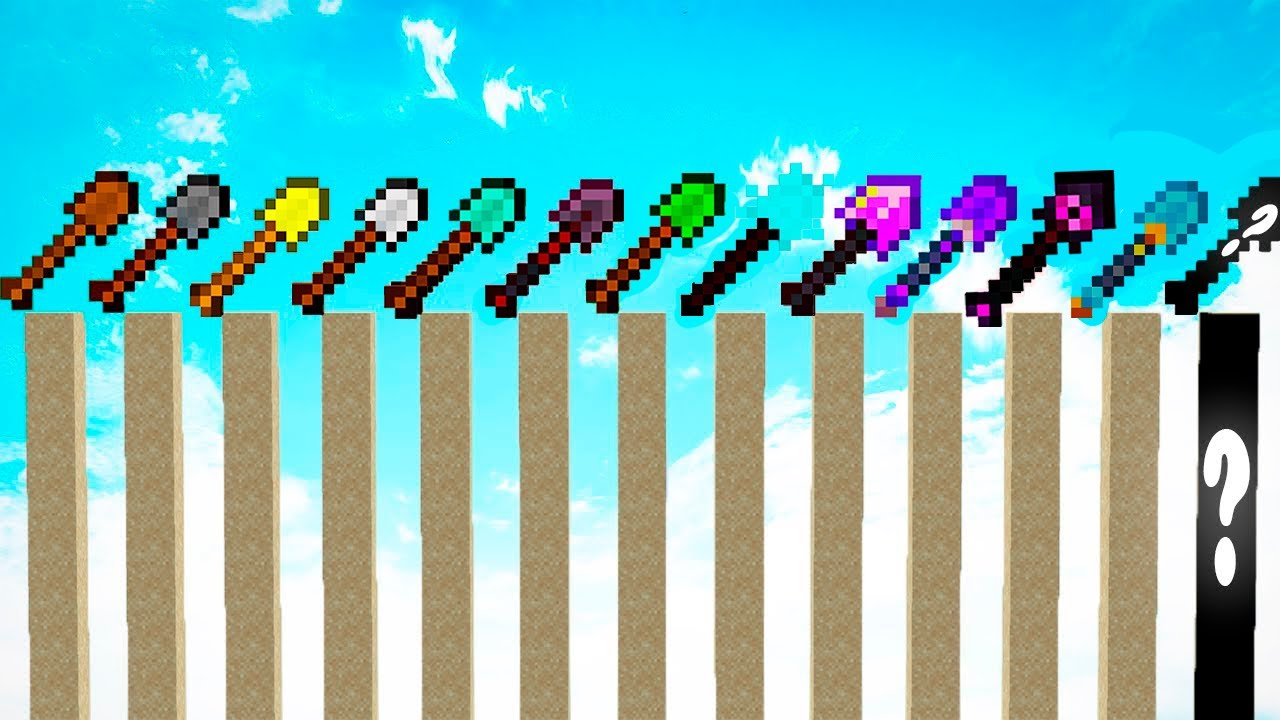 What's The Fastest Shovel ? | Minecraft - YouTube