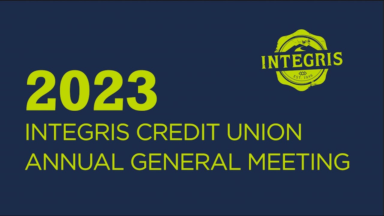 2023 Integris Credit Union Annual General Meeting - YouTube