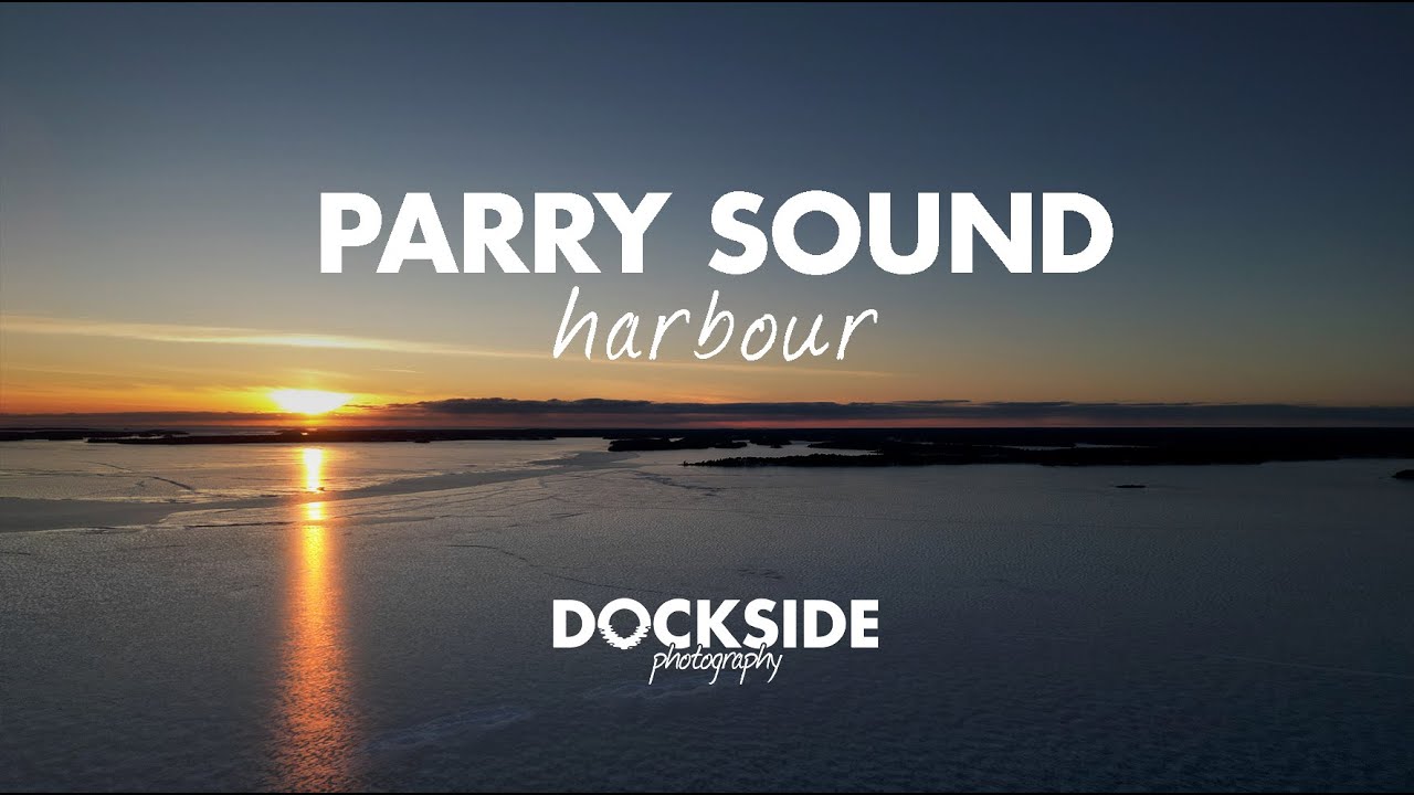 Aerial Footage of Parry Sound harbour in the winter with DJI Mini 3 Pro ...
