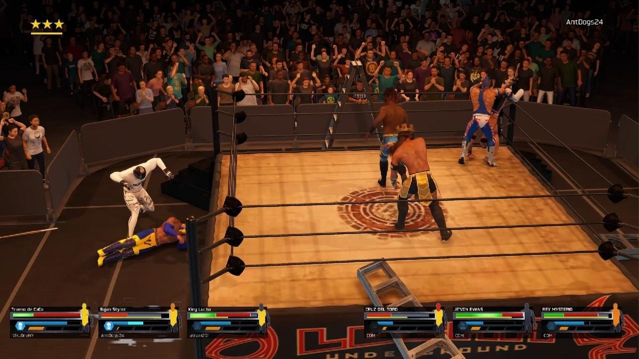 WWE 2K25 - Lucha Underground Ladder Match Madness - YouTube