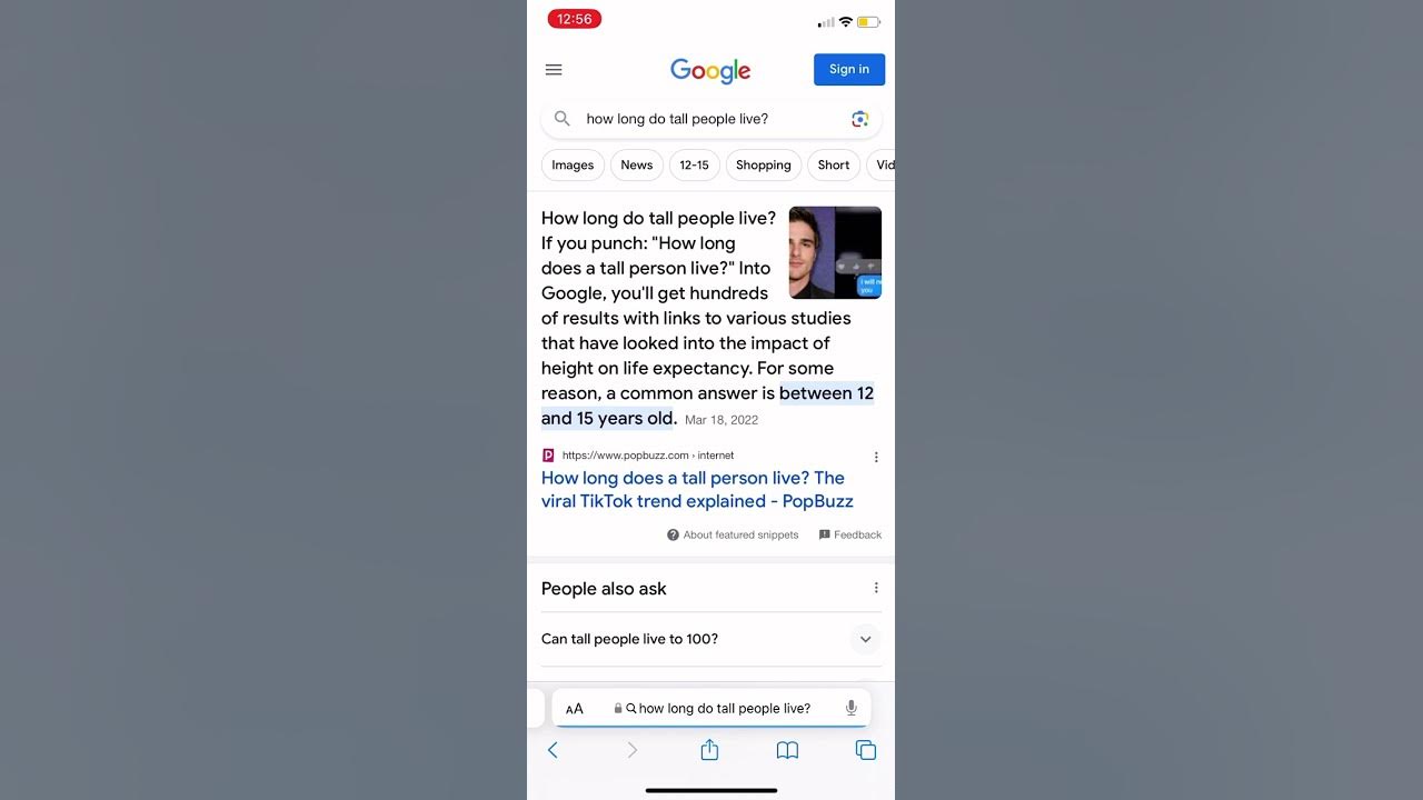 How Long Do Tall People Live Youtube