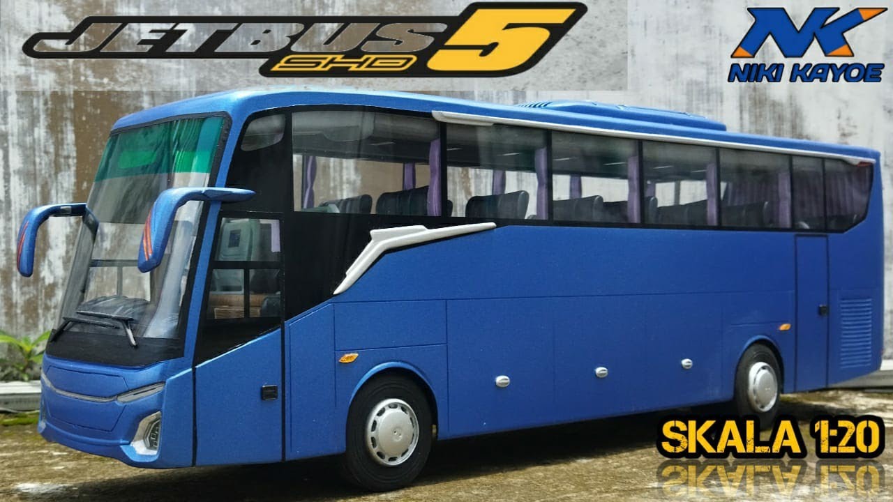 jetbus 5+ single glass Adiputro skala 1:20 - YouTube