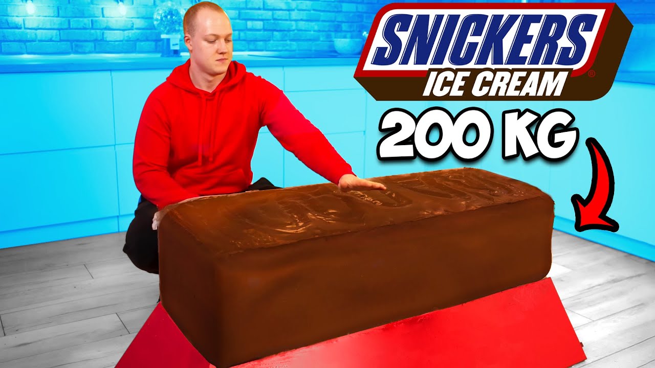 SNICKERS Gelato Gigante | Come realizzare il SNICKERS Gelato fai-da-te ...