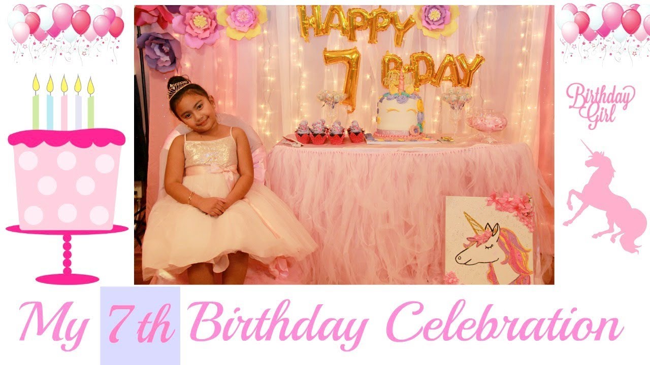 My 7th Birthday- 7 Balloons 7 Candles - YouTube