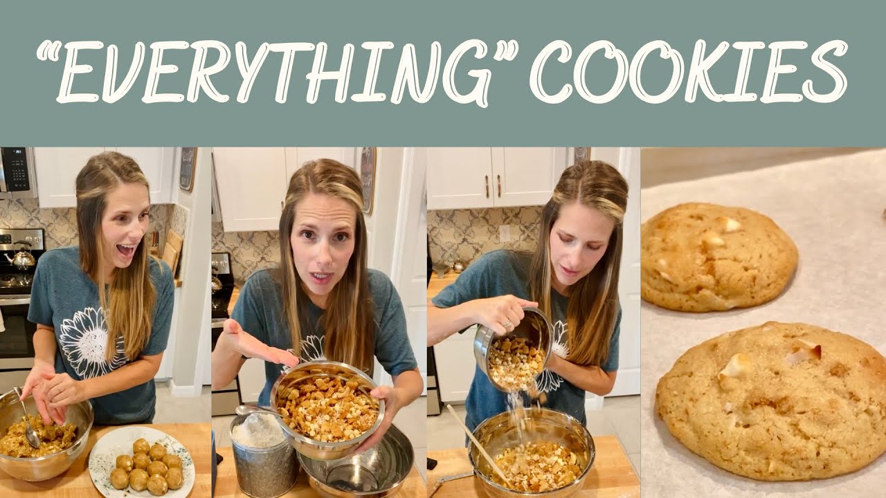 "EVERYTHING" COOKIES | Soft and Chewy Cookie Dough with ANYTHING and ...