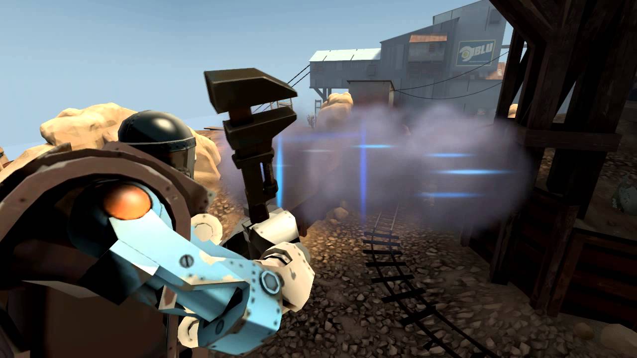 A mannly soldier and a robot demoman - YouTube