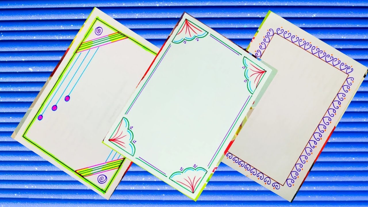 Project design | Border design | project work | corner design ...