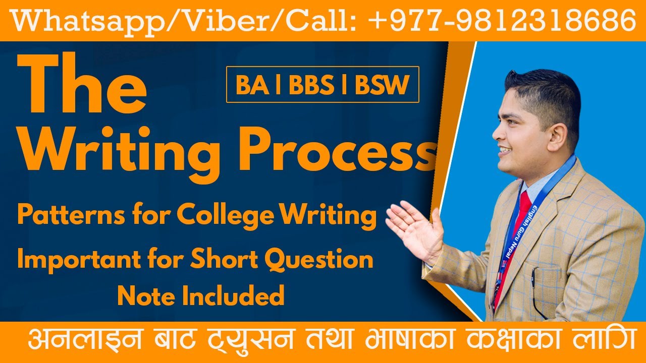 The writing Process | Patterns for College Writing | BA | BBS | English ...