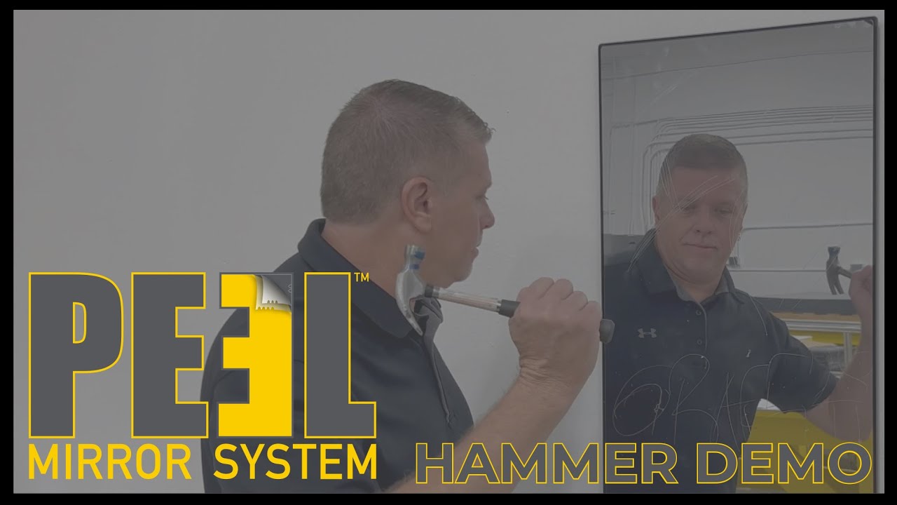 Our Peel Mirror System is Shatter Resistant! - YouTube