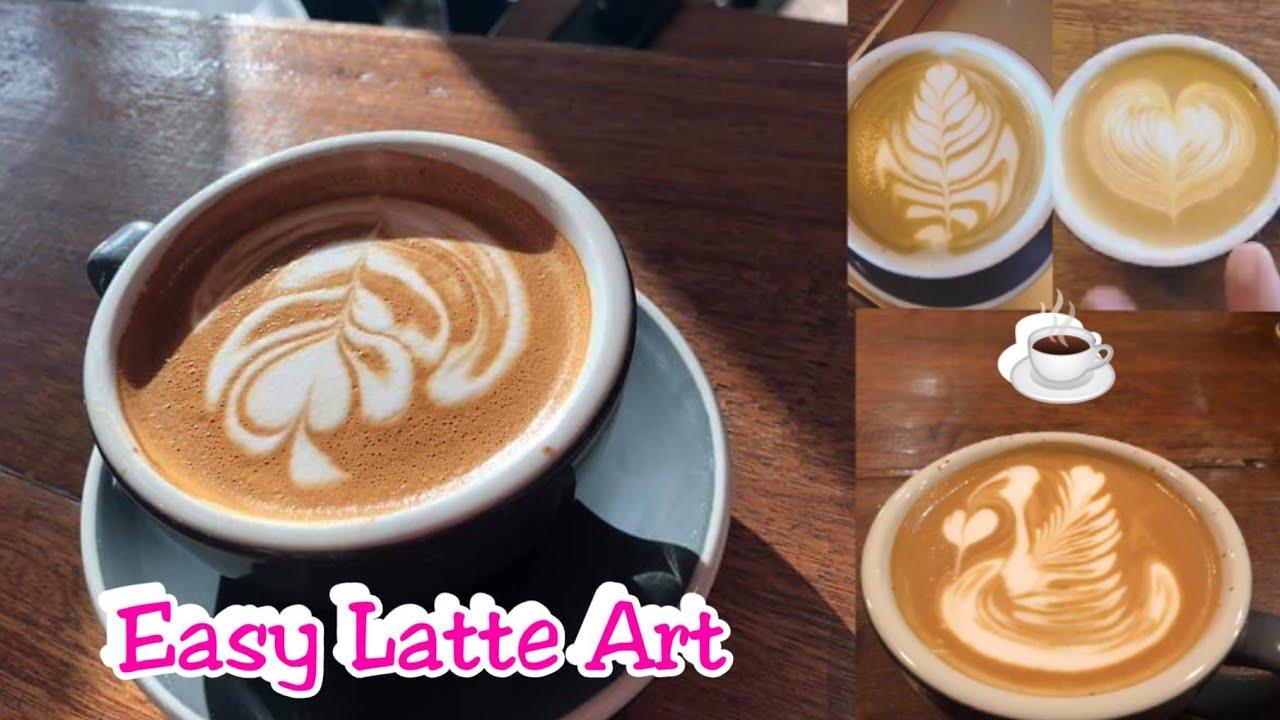 how to make Easy LATTE ! (my latte Art ) - YouTube