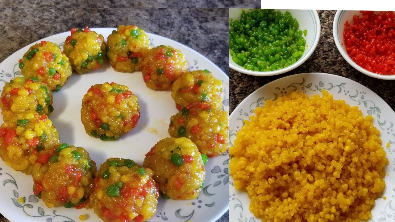 How to make Moti laddu | laddu recipe | Rajasthani Moti laddu recipe ...
