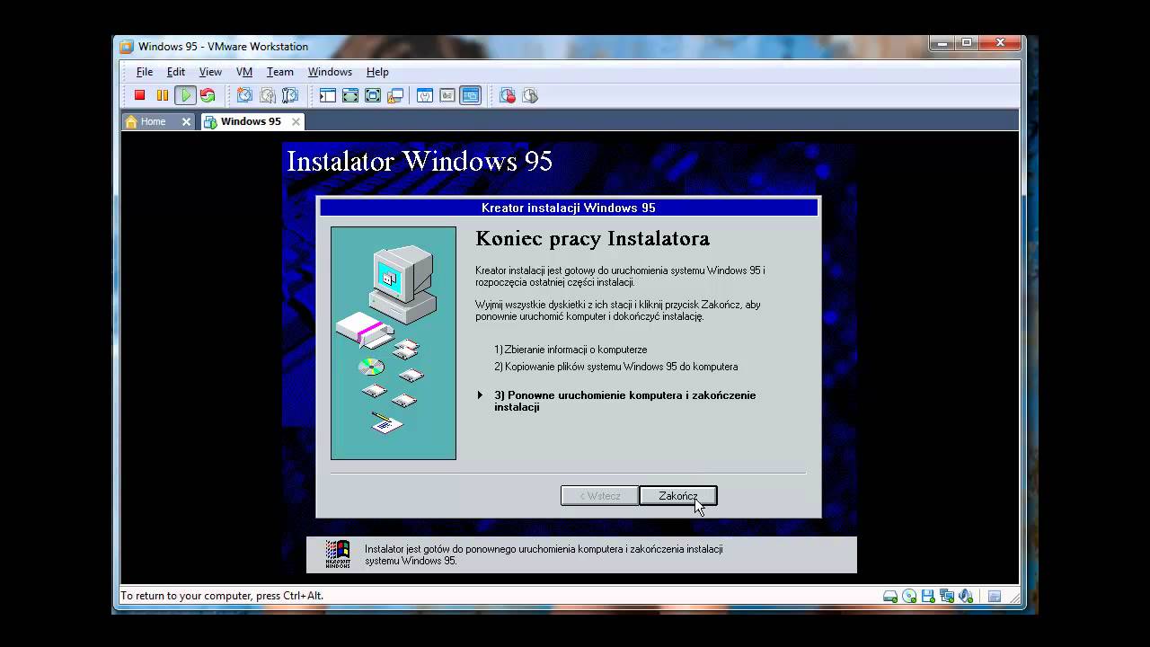 Installing Windows 95 on VMware Workstation 7 - YouTube