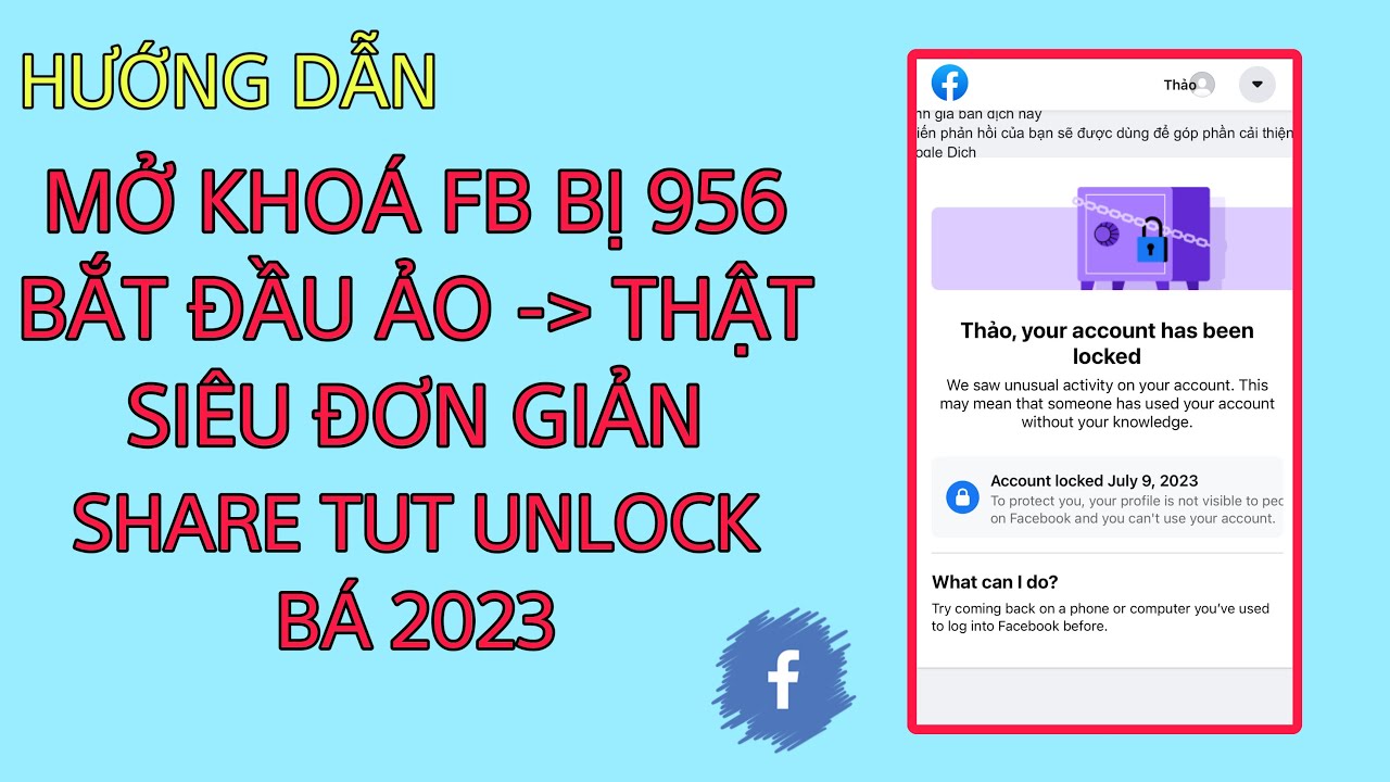 Cách Mở Khoá FB Dạng 956 Cân Spam Nát - Share Tut Unlock Là Đáp 1 Phát ...