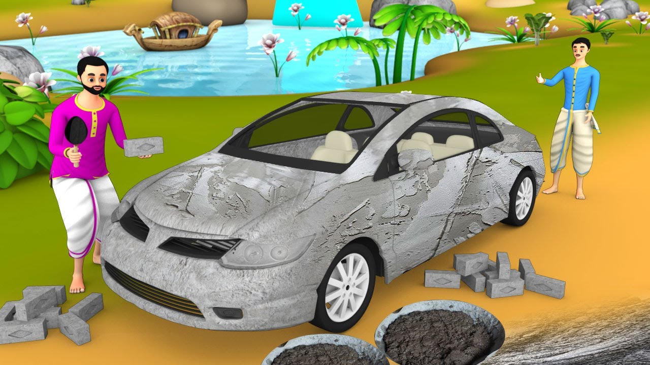 দিনমজুরের সিমেন্টের গাড়ি - GARIB Poor Man Cement Car Golpo | 3D Bangla ...