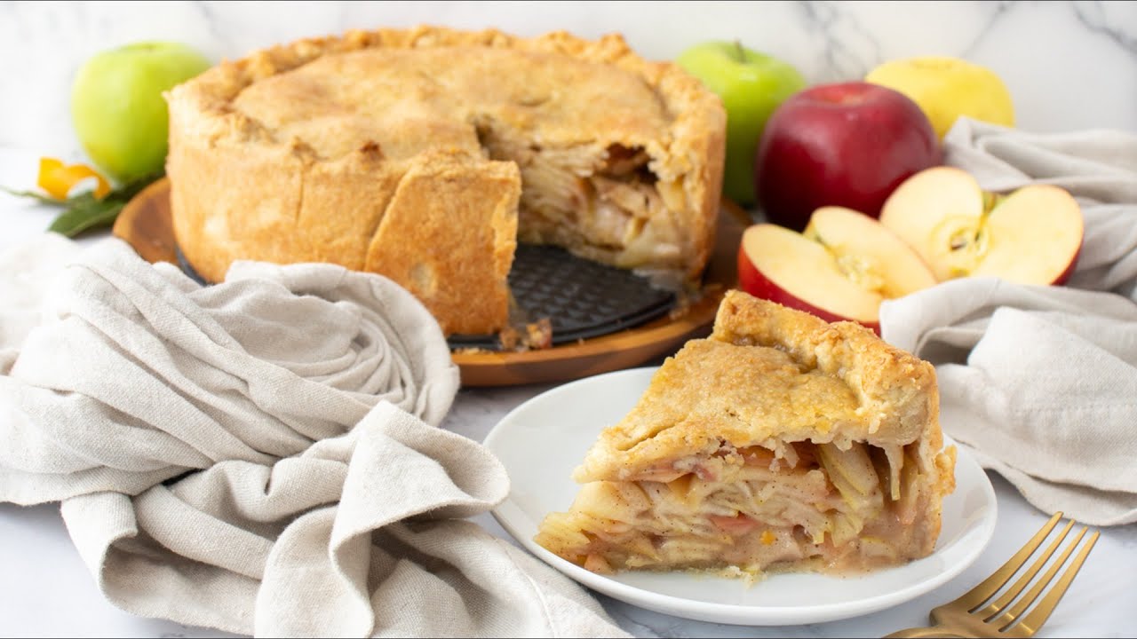 Sweet and Tart Deep Dish Apple Pie Recipe - YouTube