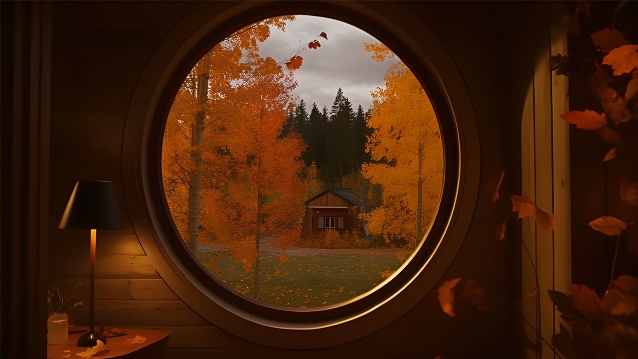 A Cozy Rainy Autumn Evening In Your Fall Lookout🍂 Fall Autumn Ambience ...