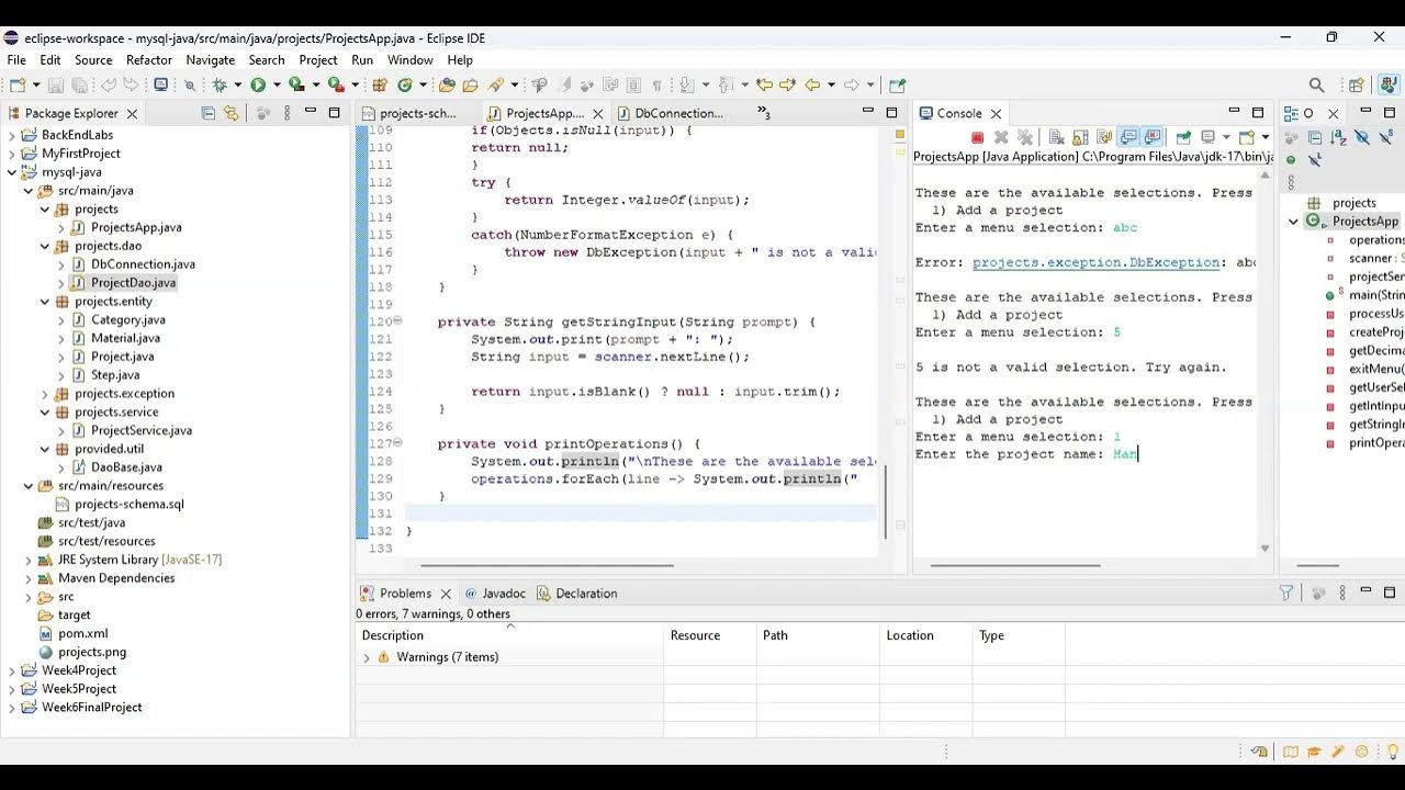 MySQL Week 9 Project - YouTube
