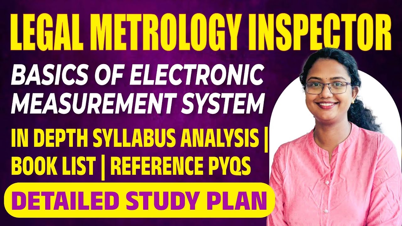 Legal Metrology Inspector | Electronic measurement | In depth syllabus ...