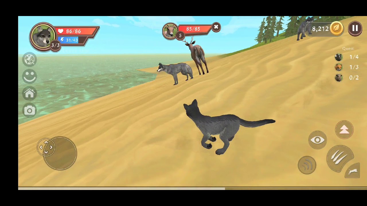 Playing wildcraft, my pup caught its 1st meal! - YouTube