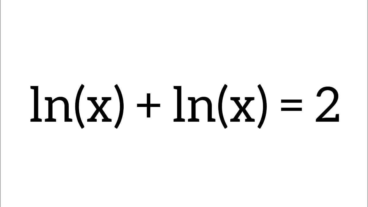 A Nice Math Problem About Logarithm Youtube 9940