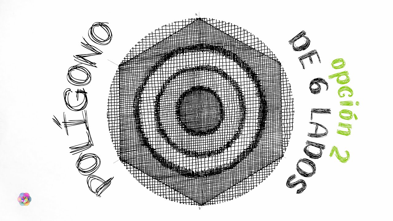 Dividir una circunferencia en 6 partes iguales desde cero con compás ...